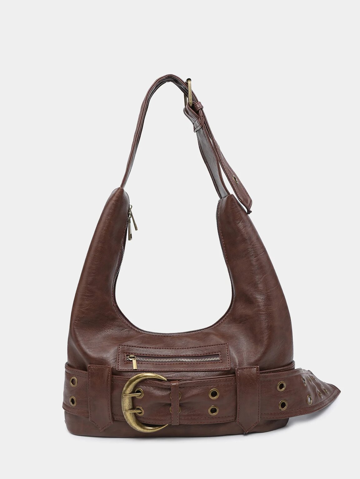 Belt buckle Multiple Pockets shoulder bags - Cherryourshop